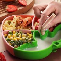 China MHC Fruit Design Silicone Baby Feeding Set BPA Free Strawberry Feeding Bowl for sale