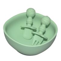 China MHC Baby Silicone Feeding Plates 6 Pcs Sets Nontoxic Baby Tableware Food Tray Dishes for sale