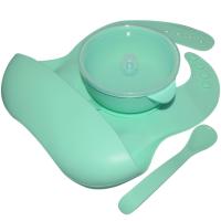 China MHC Silicone Baby Feeding Set Ergonomic Design Lightweight Non Toxic for sale