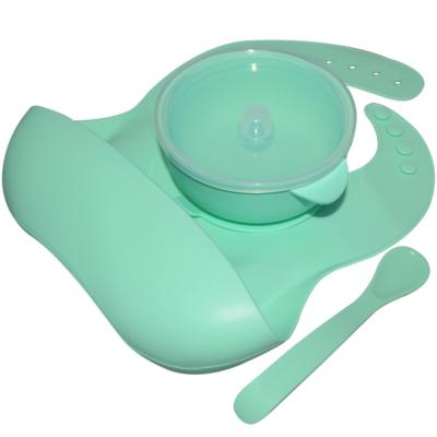 China MHC Silicone Baby Feeding Set Ergonomic Design Lightweight Non Toxic for sale