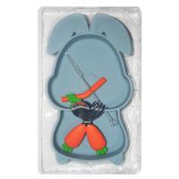 China 6 Pcs Sets Silicone Baby Feeding Plates Nontoxic Dishes With Cup Bib Plate Bowl Fork Spoon for sale