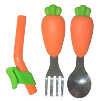 China 6 Pcs Sets Silicone Baby Feeding Plates Nontoxic Dishes With Cup Bib Plate Bowl Fork Spoon for sale