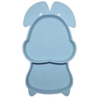 China 6 Pcs Sets Silicone Baby Feeding Plates Nontoxic Dishes With Cup Bib Plate Bowl Fork Spoon for sale