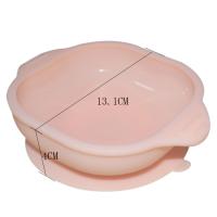 China Baby Soft Silicone Suction Bowl Plate Small Baby Divided Plate Spoon With Lid Set for sale