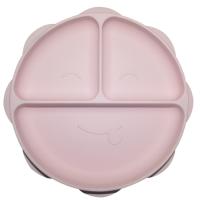 China MHC Tableware Silicon Baby Plate Eco Friendly BPA Free Divided Suction Plate for sale