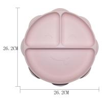 China MHC Tableware Silicon Baby Plate Eco Friendly BPA Free Divided Suction Plate for sale
