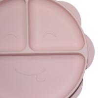 China MHC Tableware Silicon Baby Plate Eco Friendly BPA Free Divided Suction Plate for sale