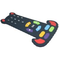 China BPA Free Silicone Baby Teether TV Remote Control Shape Food Grade Soft Teething Toy for sale