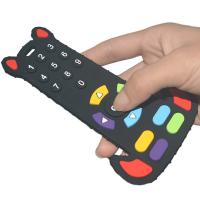 China BPA Free Silicone Baby Teether TV Remote Control Shape Food Grade Soft Teething Toy for sale