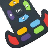 China BPA Free Silicone Baby Teether TV Remote Control Shape Food Grade Soft Teething Toy for sale