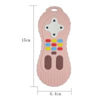 China Custom Color Silicone Teether Toy Remote Control Shape Silicone Chew Toy for sale