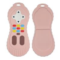 China Custom Color Silicone Teether Toy Remote Control Shape Silicone Chew Toy for sale
