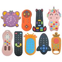China Custom Color Silicone Teether Toy Remote Control Shape Silicone Chew Toy for sale