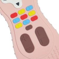 China Custom Color Silicone Teether Toy Remote Control Shape Silicone Chew Toy for sale