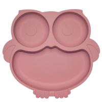 China 6 Pcs Silicone Baby Feeding Plates With Cup Bib Bowl Fork Spoon Nontoxic Food Tray Dishes for sale