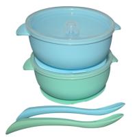 China Kitchen Silicon Kids Baby Feeding Set MHC Customizable Lightweight for sale