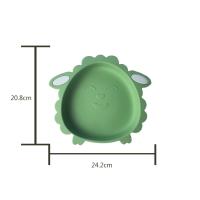 China Sheep Divided Safe Infant Food Plate Baby Silicone Led Weaning Feeding For Toddlers for sale
