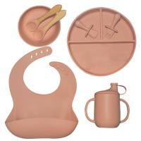 China Food Grade Feeding Sets Silicone Suction Plate Set With Silicone Suction And Spoon for sale