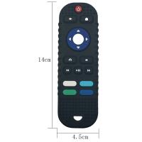 China OEM ODM Silicone Baby Teether Funny TV Remote Control Teething Toy for sale