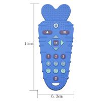 China Durable Silicone Baby Teether Custom Color Soft TV Remote Teether for sale