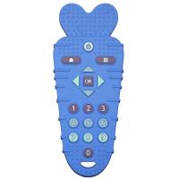 China Durable Silicone Baby Teether Custom Color Soft TV Remote Teether for sale