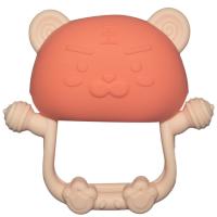 China MHC soft silicone teether Rattles Cat BPA Free Silicone Baby Teether for sale