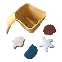 China Durable Silicone Beach Toys Food Grade Silicone Beach Bucket Set For Kids Educational for sale