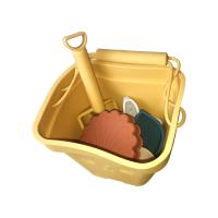 China Durable Silicone Beach Toys Food Grade Silicone Beach Bucket Set For Kids Educational for sale