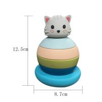 China Montessori Educational Silicone Stacking Blocks Toy For Kids Learning for sale