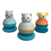China Montessori Educational Silicone Stacking Blocks Toy For Kids Learning for sale