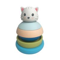 China Montessori Educational Silicone Stacking Blocks Toy For Kids Learning for sale
