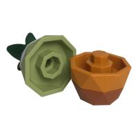 China MHC Silicone Stacking Blocks 5Pcs Pineapple Educational Montessori Sensory Toys for sale