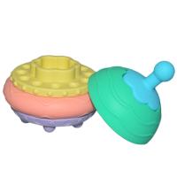 China Customizable Children'S Educational Toy Hamburger Silicone Stacking Toy for sale