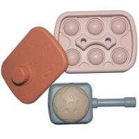 China MHC Montessori Educational Building Block Set Toys Colored Silicone Stacking Blocks for sale
