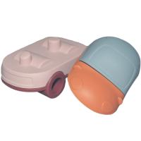 China MHC Montessori Educational Infant Taxi Silicone Stacking Blocks Silicone Stacking Toys for sale