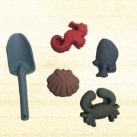 China Silicone Nontoxic Children'S Instructional Toy Beach Miniature Set For Kids for sale