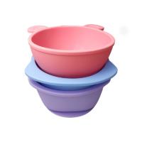 China Promotional Silicone Baby Bear Bowl With Suction High Durability for sale