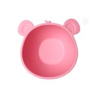China Promotional Silicone Baby Bear Bowl With Suction High Durability for sale