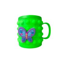 China Non - Stick Easy Cleaning Baby Silicone Kids Mug Squeeze Cups Customization Possibilities for sale