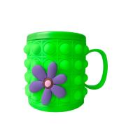 China Non - Stick Easy Cleaning Baby Silicone Kids Mug Squeeze Cups Customization Possibilities for sale