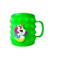 China Non - Stick Easy Cleaning Baby Silicone Kids Mug Squeeze Cups Customization Possibilities for sale