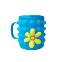 China Customizable Baby Feeding Kids Drink Cup Silicone Push Bubble Fidget Popper Pop With High Temperature Resistance for sale