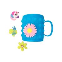 China Customizable Baby Feeding Kids Drink Cup Silicone Push Bubble Fidget Popper Pop With High Temperature Resistance for sale