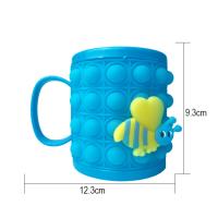 China Customizable Baby Feeding Kids Drink Cup Silicone Push Bubble Fidget Popper Pop With High Temperature Resistance for sale