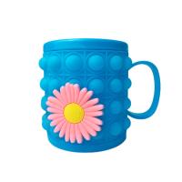 China Customizable Baby Feeding Kids Drink Cup Silicone Push Bubble Fidget Popper Pop With High Temperature Resistance for sale