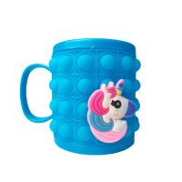China Customizable Baby Feeding Kids Drink Cup Silicone Push Bubble Fidget Popper Pop With High Temperature Resistance for sale