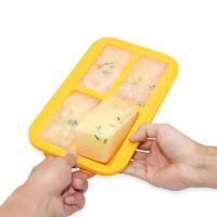 China Safe And Convenient Baby Feeding Silicone Baby Food Box Dishwasher Safe BPA Free for sale