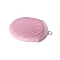 China Cute Silicone Baby Brush Temperature Resistance Colorful Cartoon Design for sale