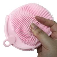 China Cute Silicone Baby Brush Temperature Resistance Colorful Cartoon Design for sale