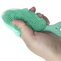 China MHC Silicone Bath Brush Set Body Baby Bath Products Cute Facial Cleansing Hair Back Scrubber For Shower for sale